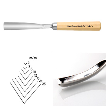 40 BENT V-TOOL 12MM-Wood Carvers Supply, Inc