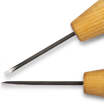 MICRO 1.5MM PLOUGH (1-BEVEL) CHISEL-Wood Carvers Supply, Inc